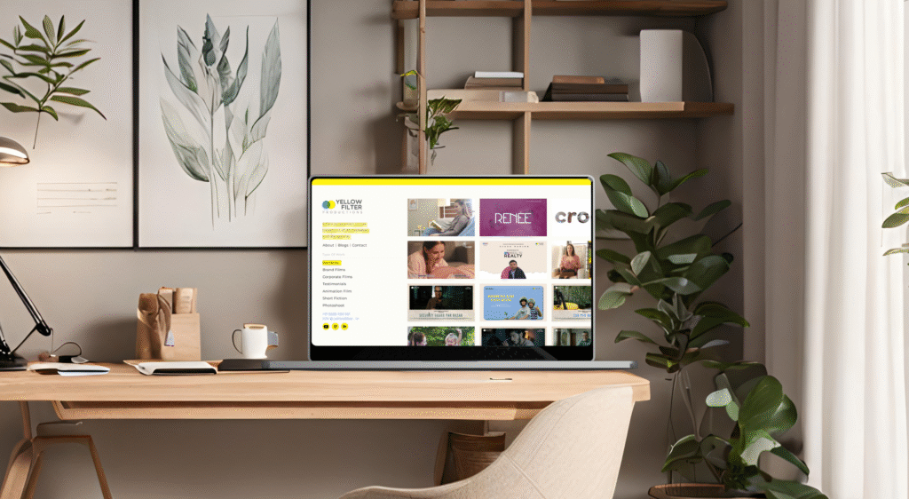 Case Study: Production House Website Design for Yellowfilter
